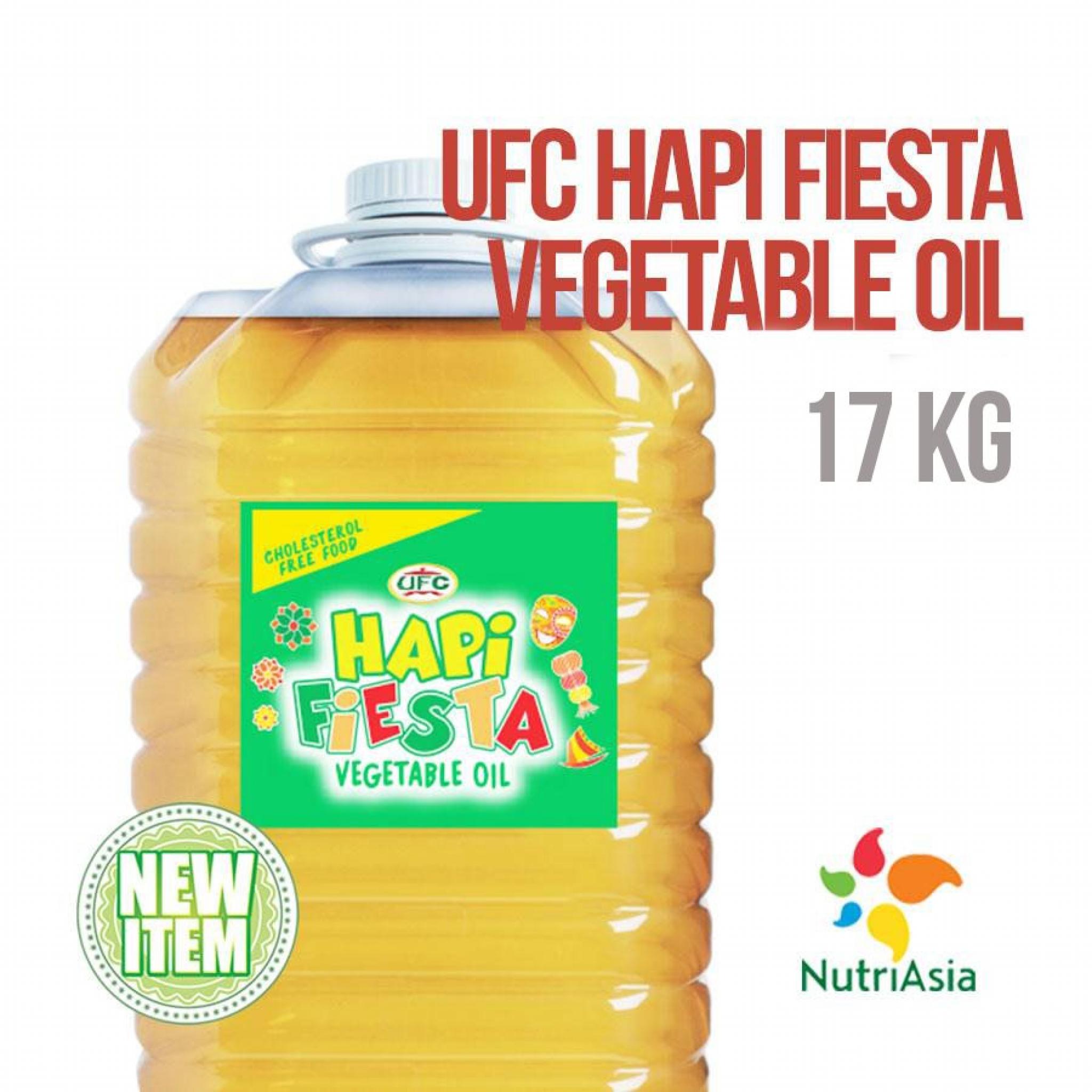 UFC Hapi Fiesta Vegetable Oil 17KG PET | NegosyoNow