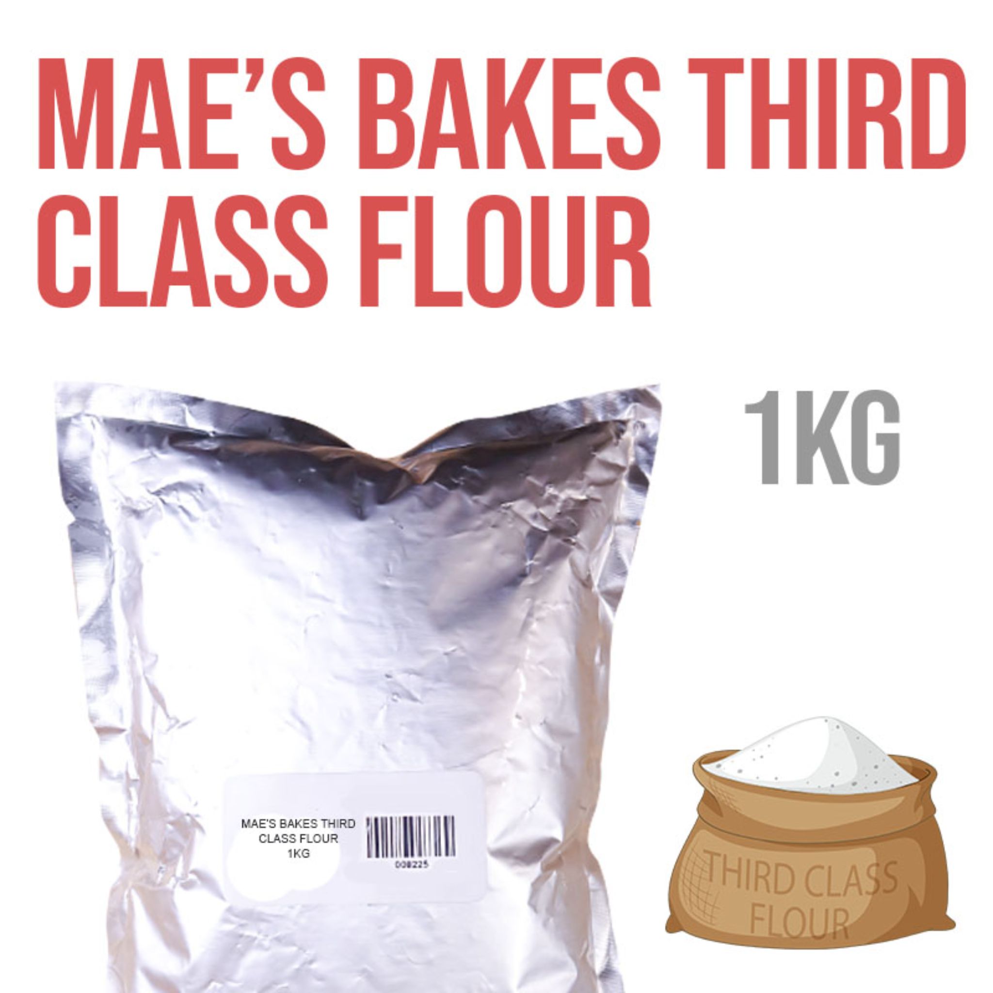 Mae's Bakes Third Class Flour 1 kg | NegosyoNow