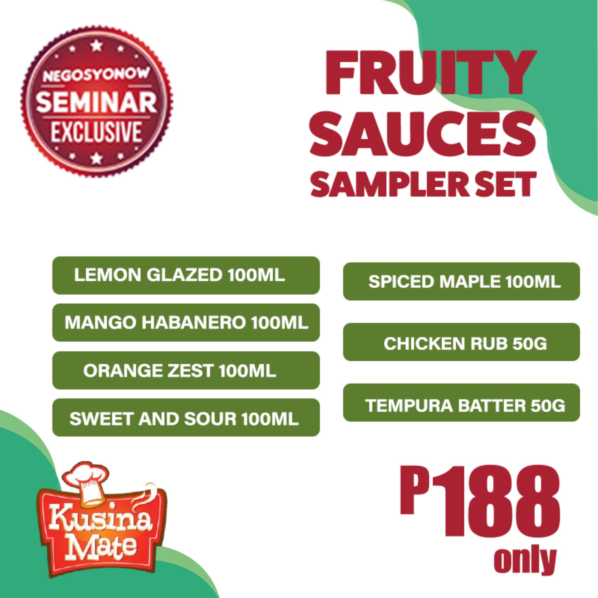 Fruity Sauces Sampler Set | NegosyoNow