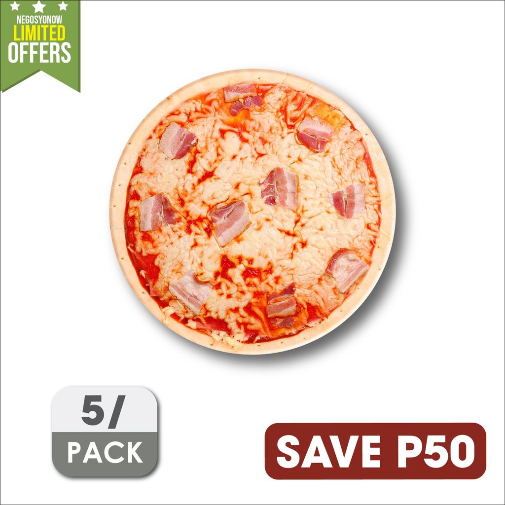 Bacon and Cheese Pizza 10.5" x 5 pcs Bundle | NegosyoNow