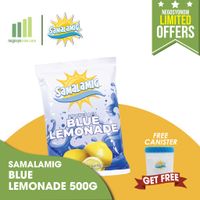 Samalamig Blue Lemonade 500g with canister | NegosyoNow